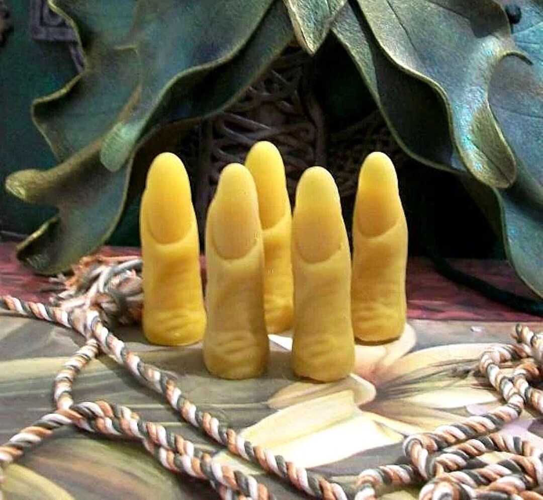 Free USA Shipping Set of 5 Finger Beeswax Candles Your Choice of Color ...