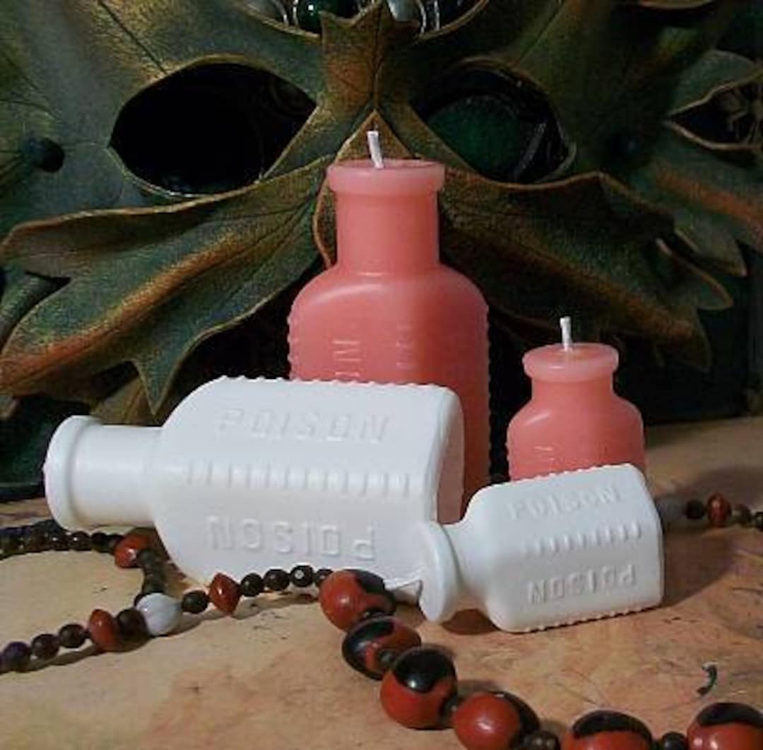 Free USA Shipping 2 Poison Bottle Candles Choice of Colors - Etsy