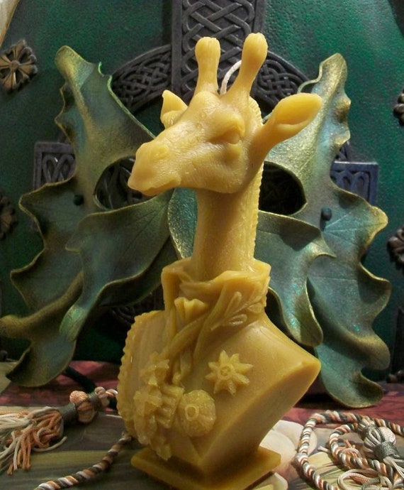 Free USA Shipping Victorian Giraffe Bust Beeswax Candle - Etsy