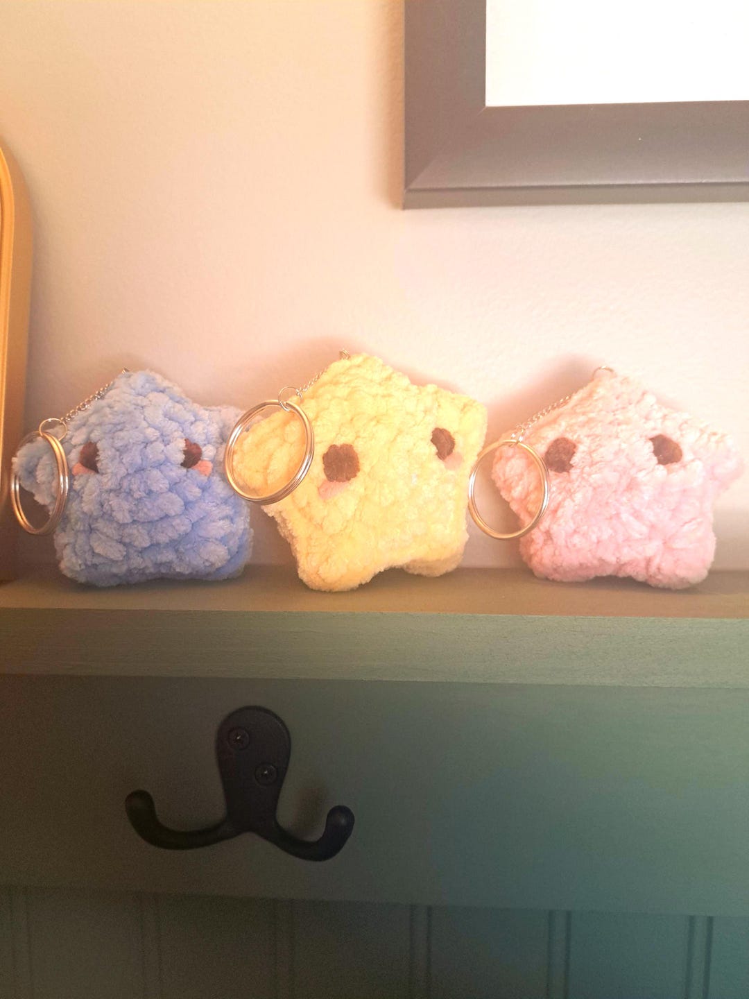 Star Crochet Key-chain: A Customizable Soft Accessory - Etsy