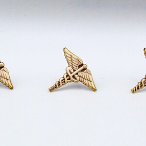 Caduceus Tie Tac, Nursing Lapel Pin, Medical Brooch, Nursing Badge Pin, Medical Field Tie Tack ...