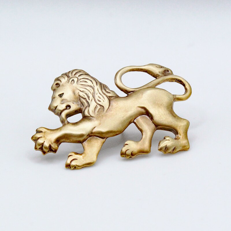 Lion Pin - Etsy