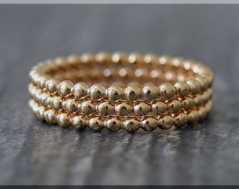 Gold Bubble Rings - Etsy