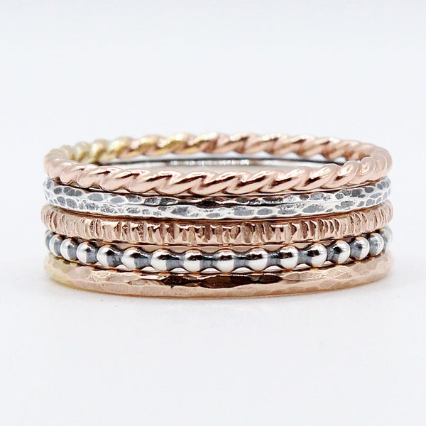 Rose Gold and Silver - Etsy