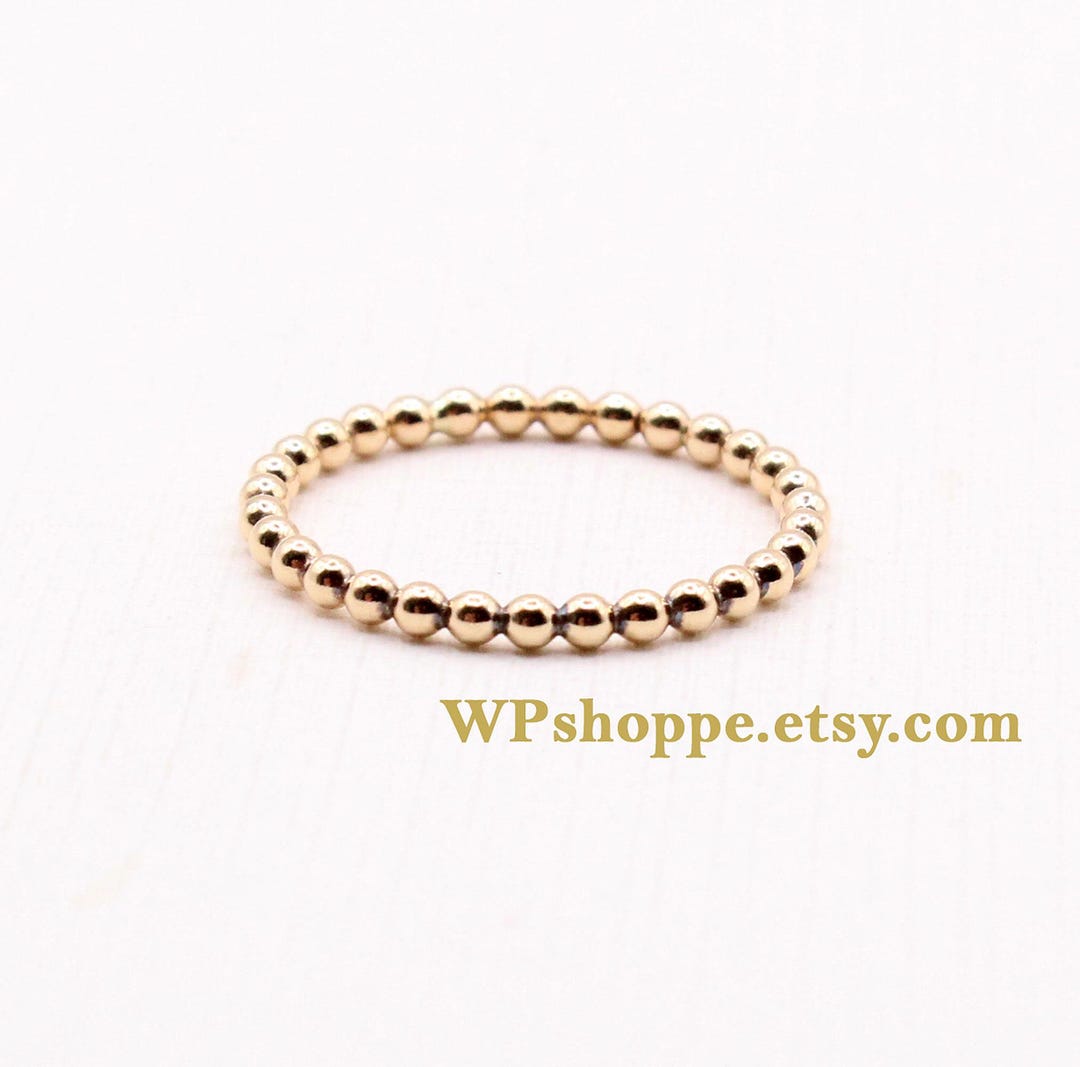 Dottie Stacking Ring in 14k Yellow Gold Filled. Minimalist Spacer Band ...