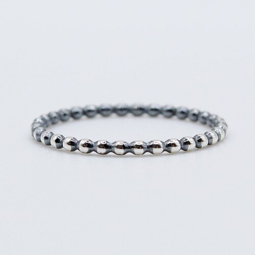 Sterling Silver Bubble Stacking Dot Ring Eternity Band - Etsy