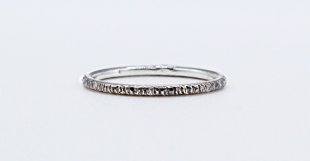 Sterling Silver Stacking Ring, Bark Texture Ring Branch Stacking Ring ...