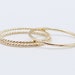 Set of 3 Ultra Thin 14k Gold Filled Stacking Rings Twisted 14k Gold ...