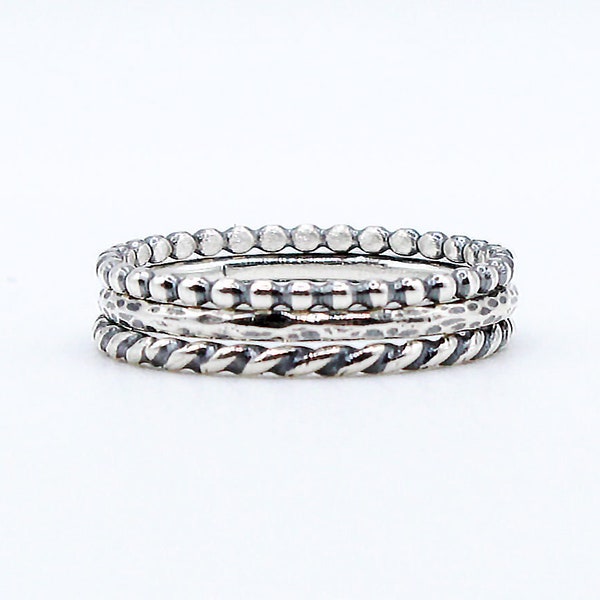 Silver Stacking Ring - Etsy