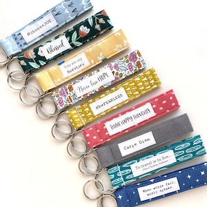 Customized Key Wristlet- Custom Keychains- Your Choice of Organic ...