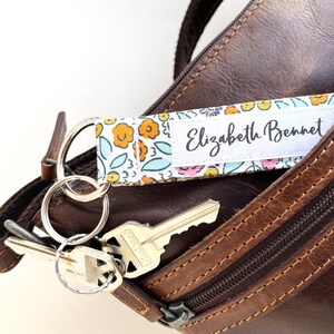 Personalized Key Wristlet- Monogrammed Key Fob- Wristlet Keychain With ...