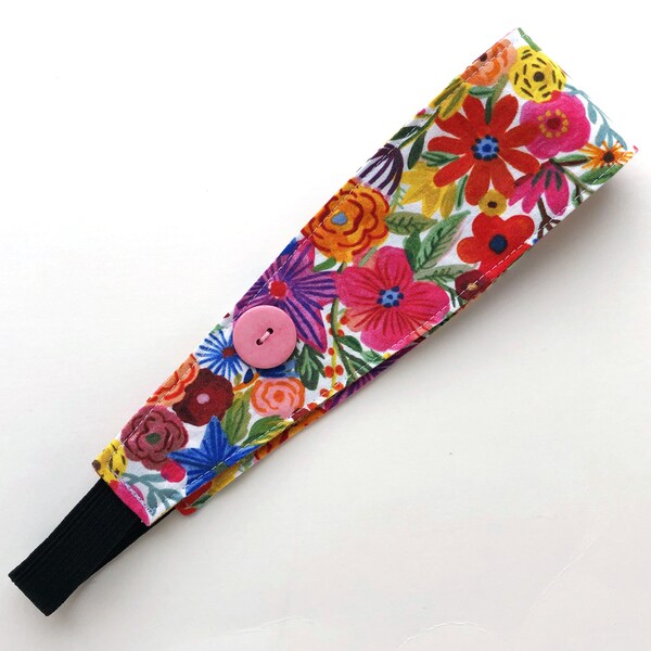Headband With Buttons For Mask Etsy