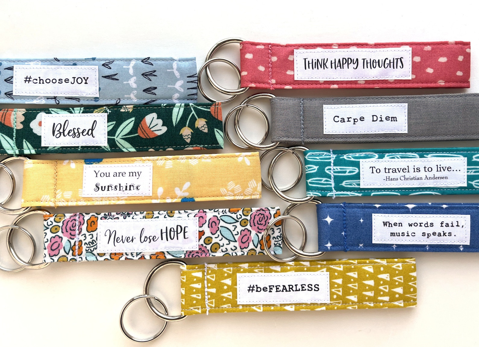 Customized Key Wristlet- Custom Keychains- Your Choice of Organic ...