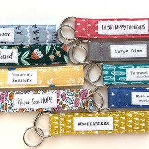 Customized Key Wristlet- Custom Keychains- Your Choice of Organic ...