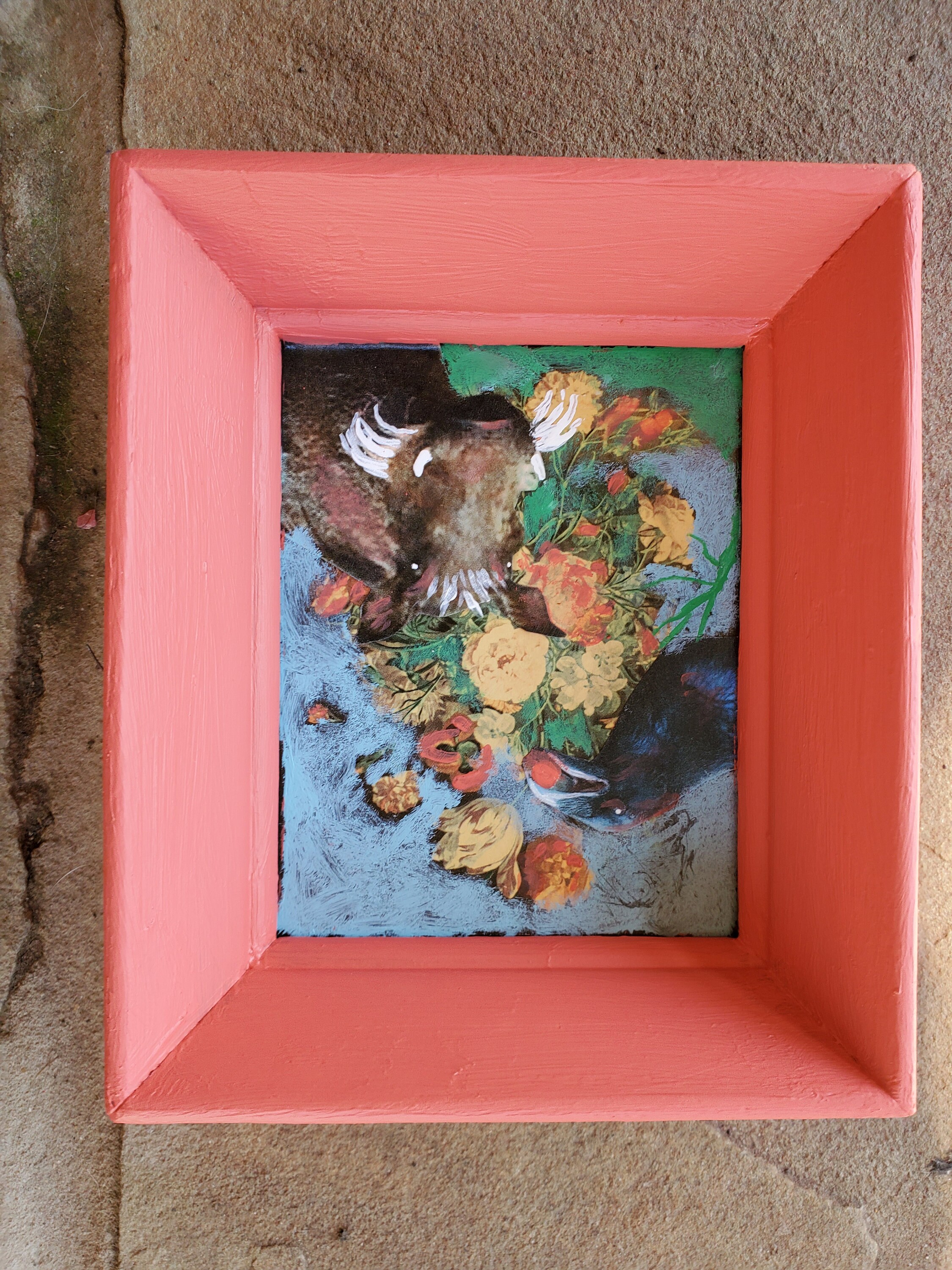 Raven Crow Wild Boar Acrylic Painting Vintage Piggy Back - Etsy