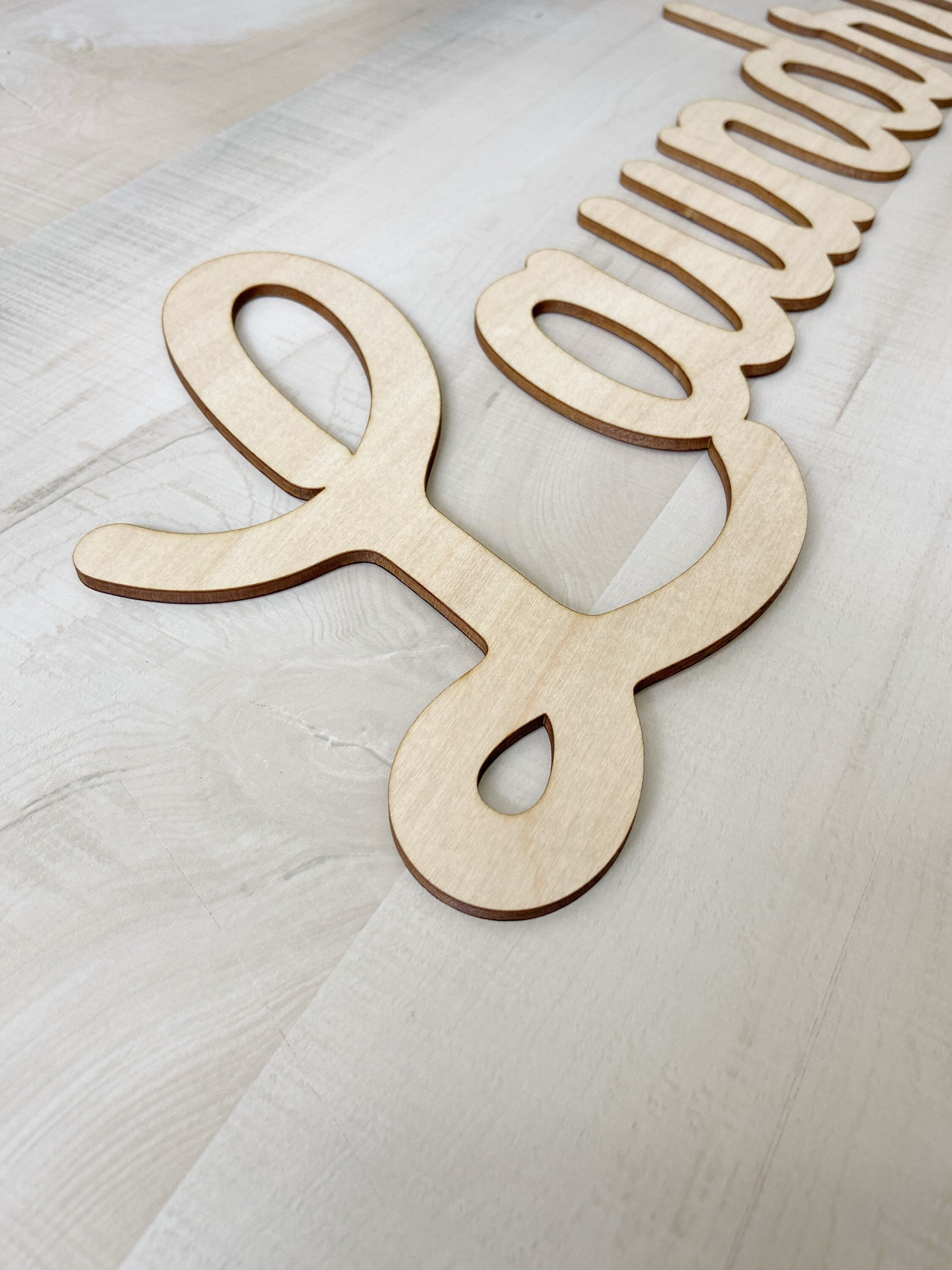 Laundry Laundry Sign Wood Words Wood Word Cutout Wood | Etsy