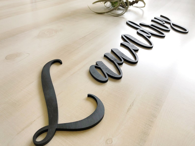 Laundry Laundry Sign Wood Words Wood Word Cutout Wood | Etsy