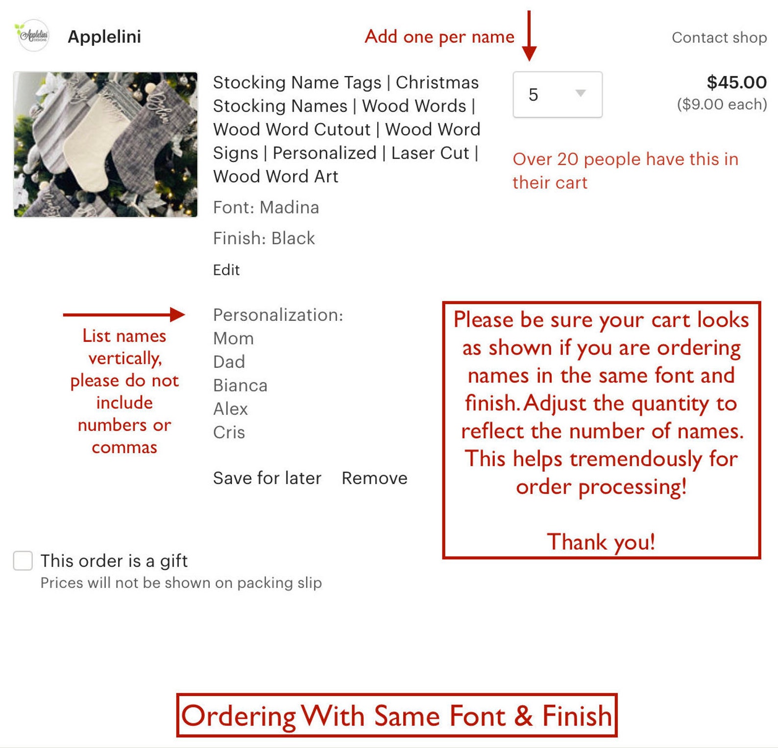 Stocking Name Tags Christmas Stocking Names Wood Words - Etsy