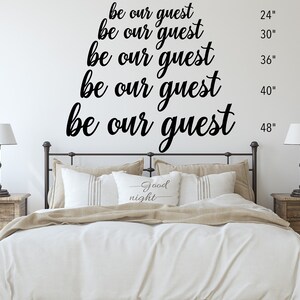 Be Our Guest | Wood Words | Wood Word Cutout | Wood Word Signs | Laser ...