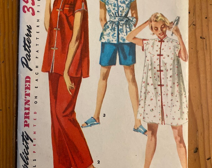 Vintage Simplicity 4971 Misses and Womens House Coat and Brunch Coat ...