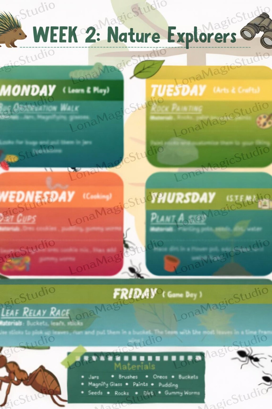 Summer Camp Lesson Plans | 4-week Elementary Curriculum (digital ...
