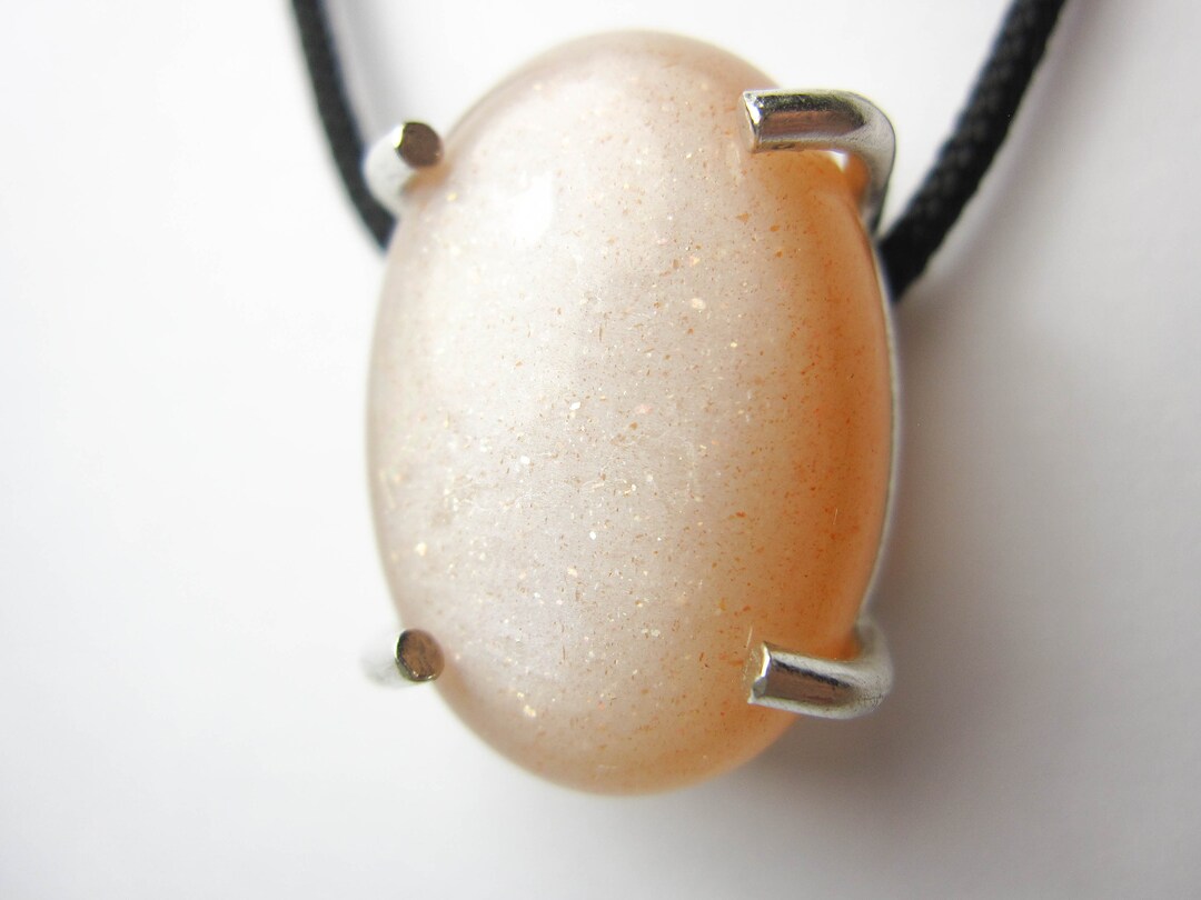 Sunstone Necklace, Sunstone Jewelry, Sun Stone, Sunstone Cabochon ...