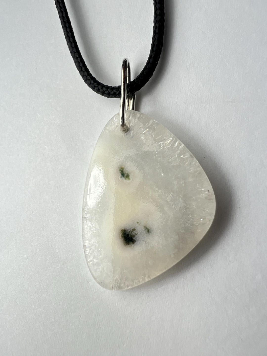 Stalactite Slice Solar Quartz - Evil Eye Protection Quartz Necklace - Etsy
