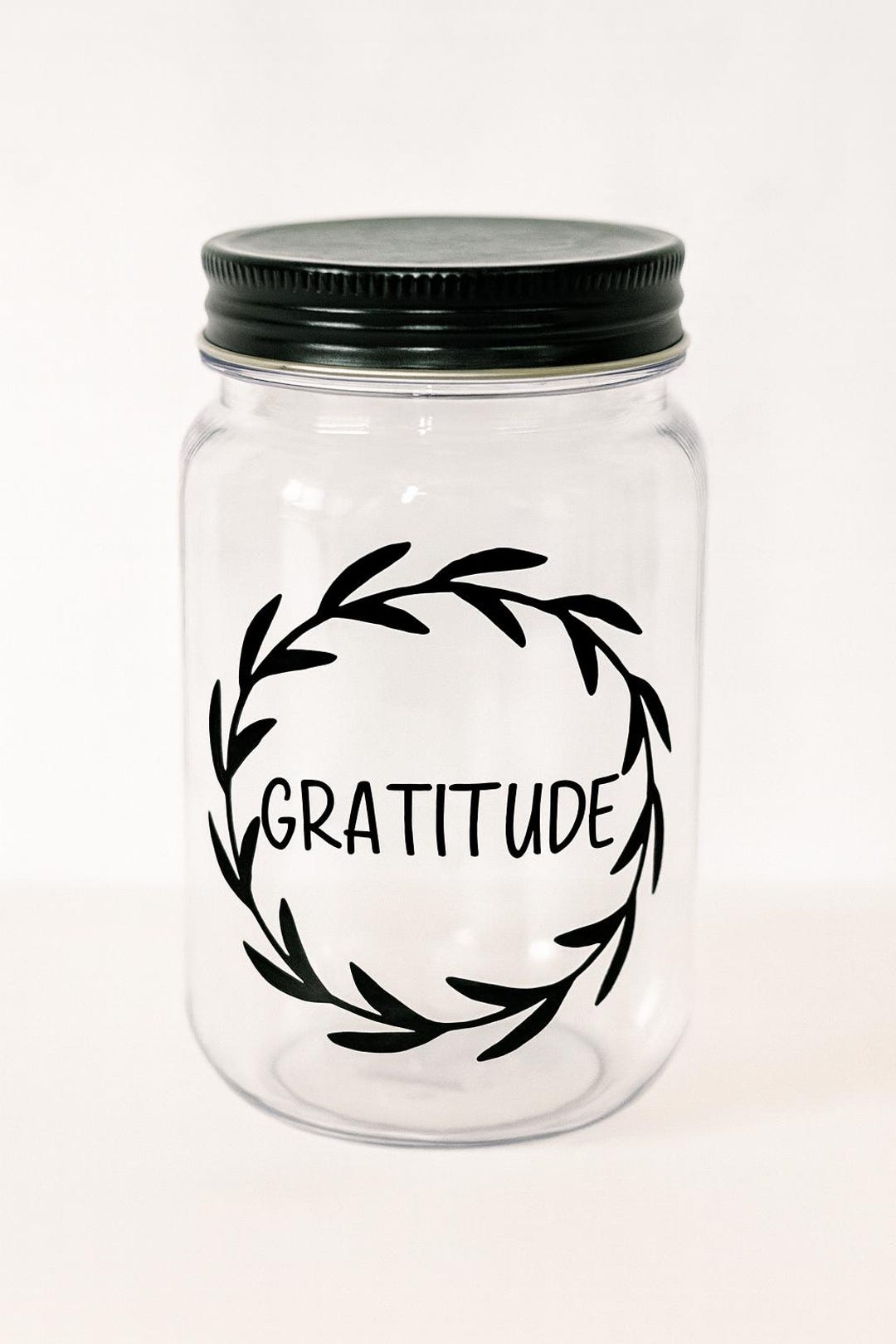 Gratitude Jar – Daily Thankfulness – Jar Only or With 100 Slips – Ready ...