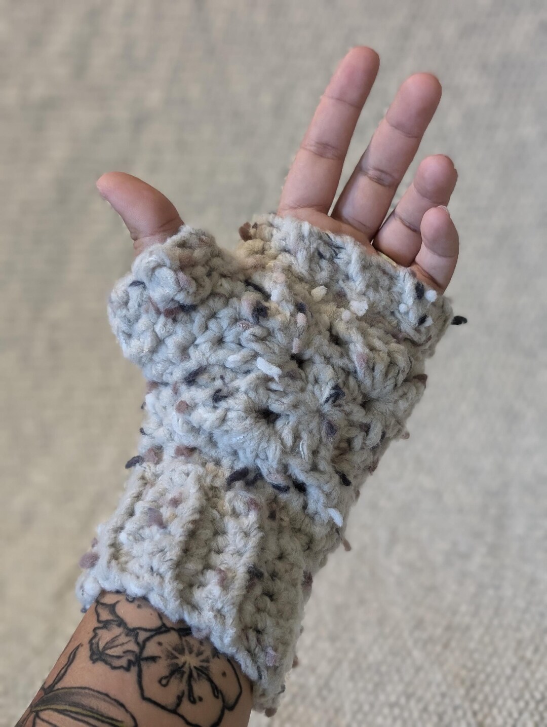 Granny Square Fingerless Gloves - Etsy