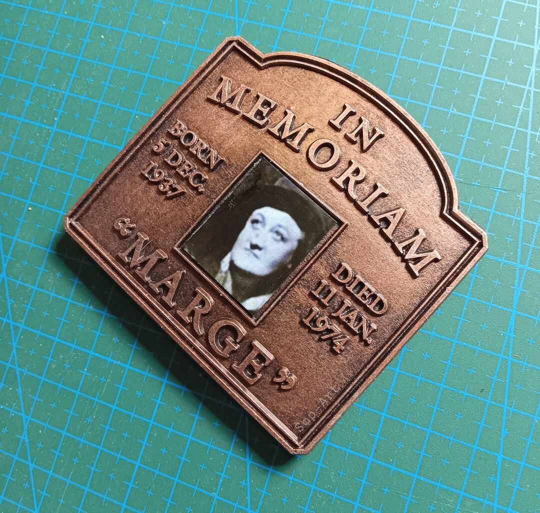 Large Marge Memoriam Plaque Magnet Big Adventure - Etsy