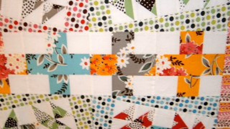 Quilt Pattern - Fancy Wonky Cross - PDF Version - Double Bed Size ...