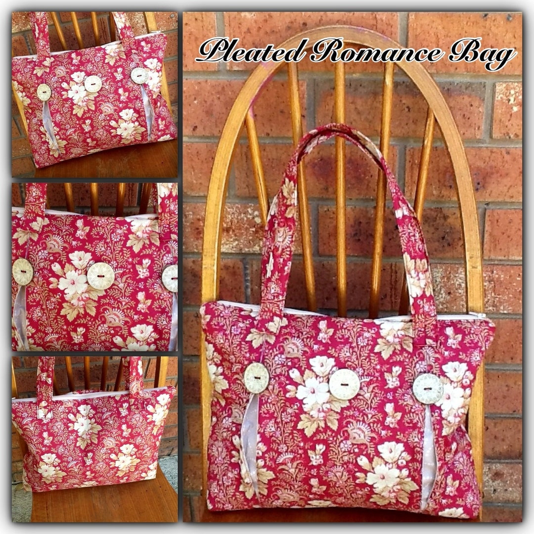 Bag Pattern - Pleated Romance Bag - Pdf Pattern - Etsy