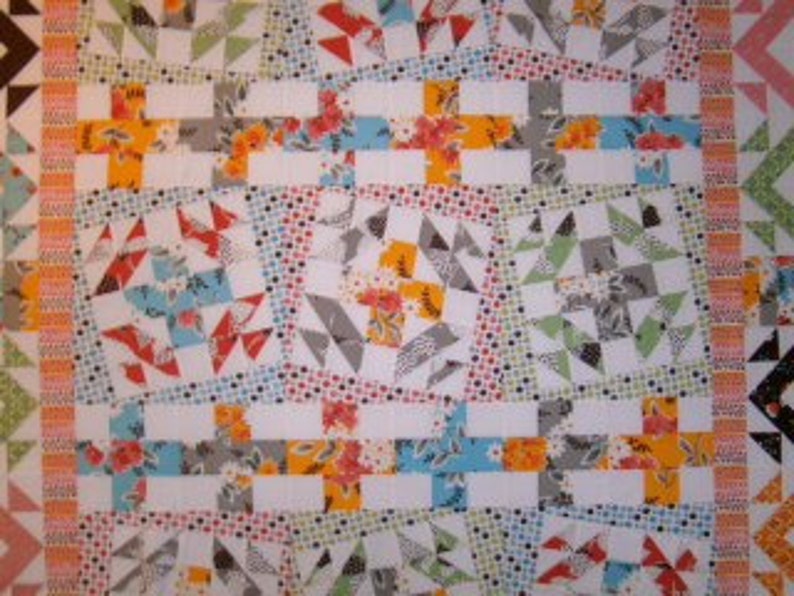 Quilt Pattern - Fancy Wonky Cross - PDF Version - Double Bed Size ...