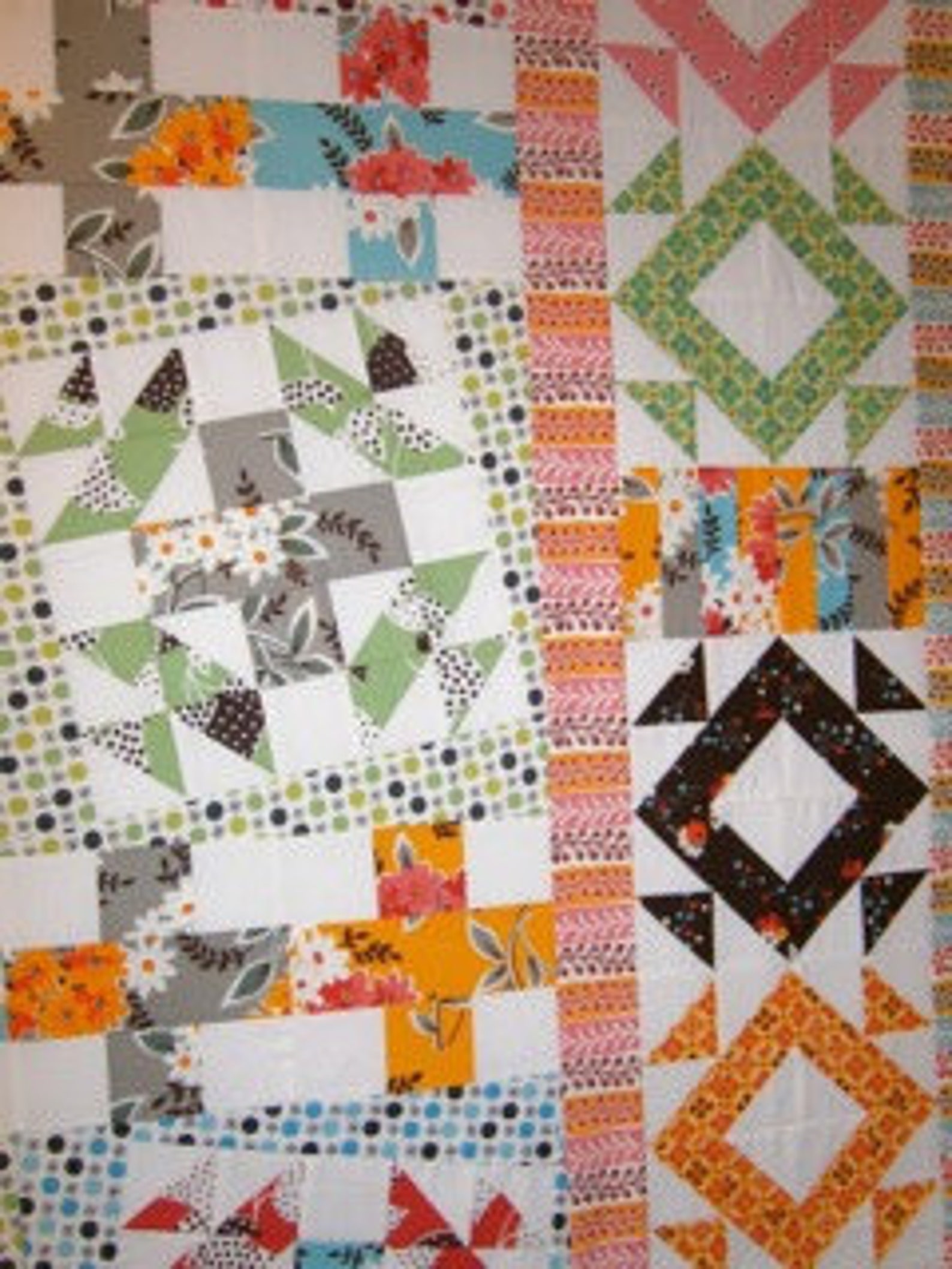 Quilt Pattern - Fancy Wonky Cross - PDF Version - Double Bed Size ...