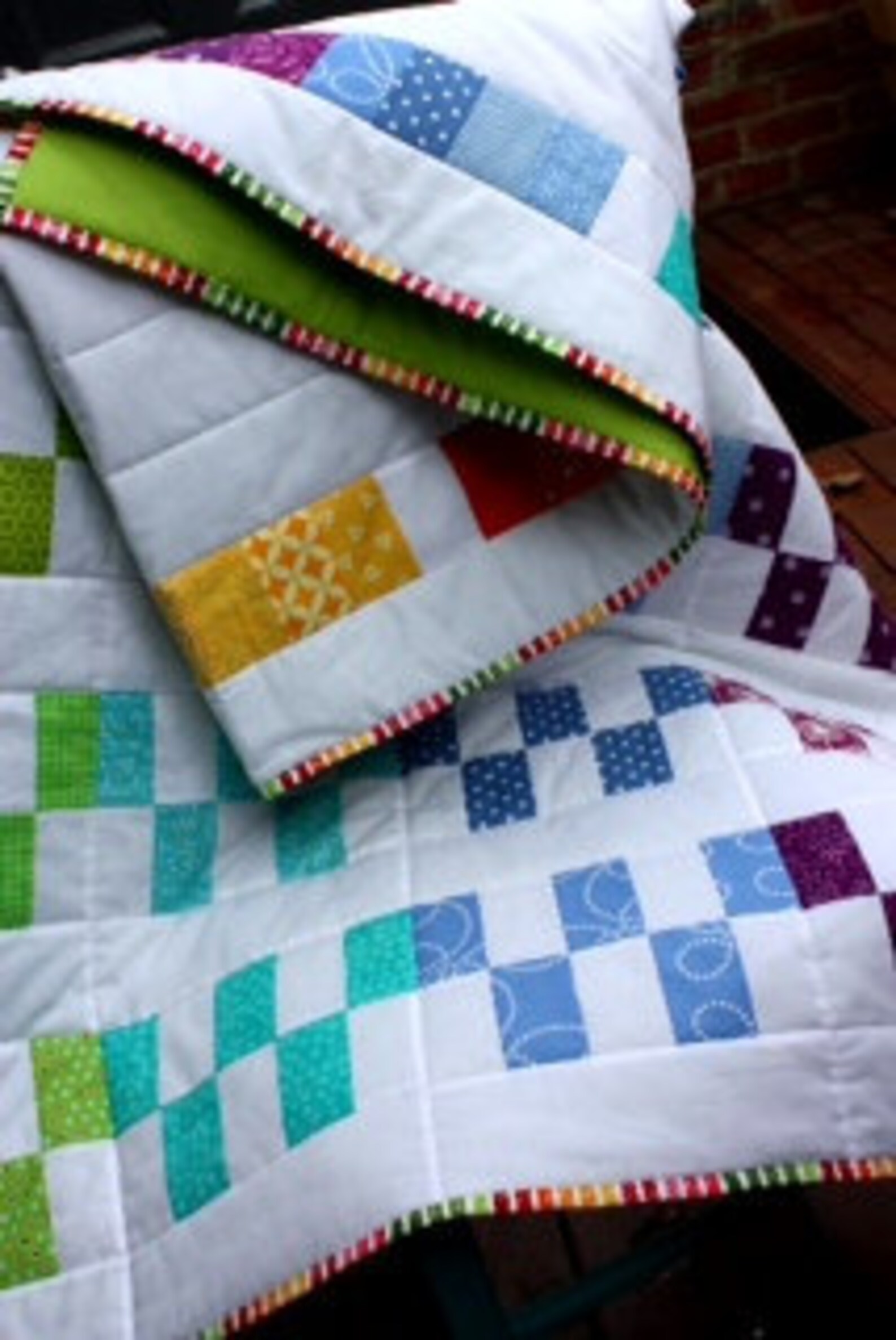 Quilt Pattern - Rainbow Steps, PDF Version, Original Design by Sew Well ...