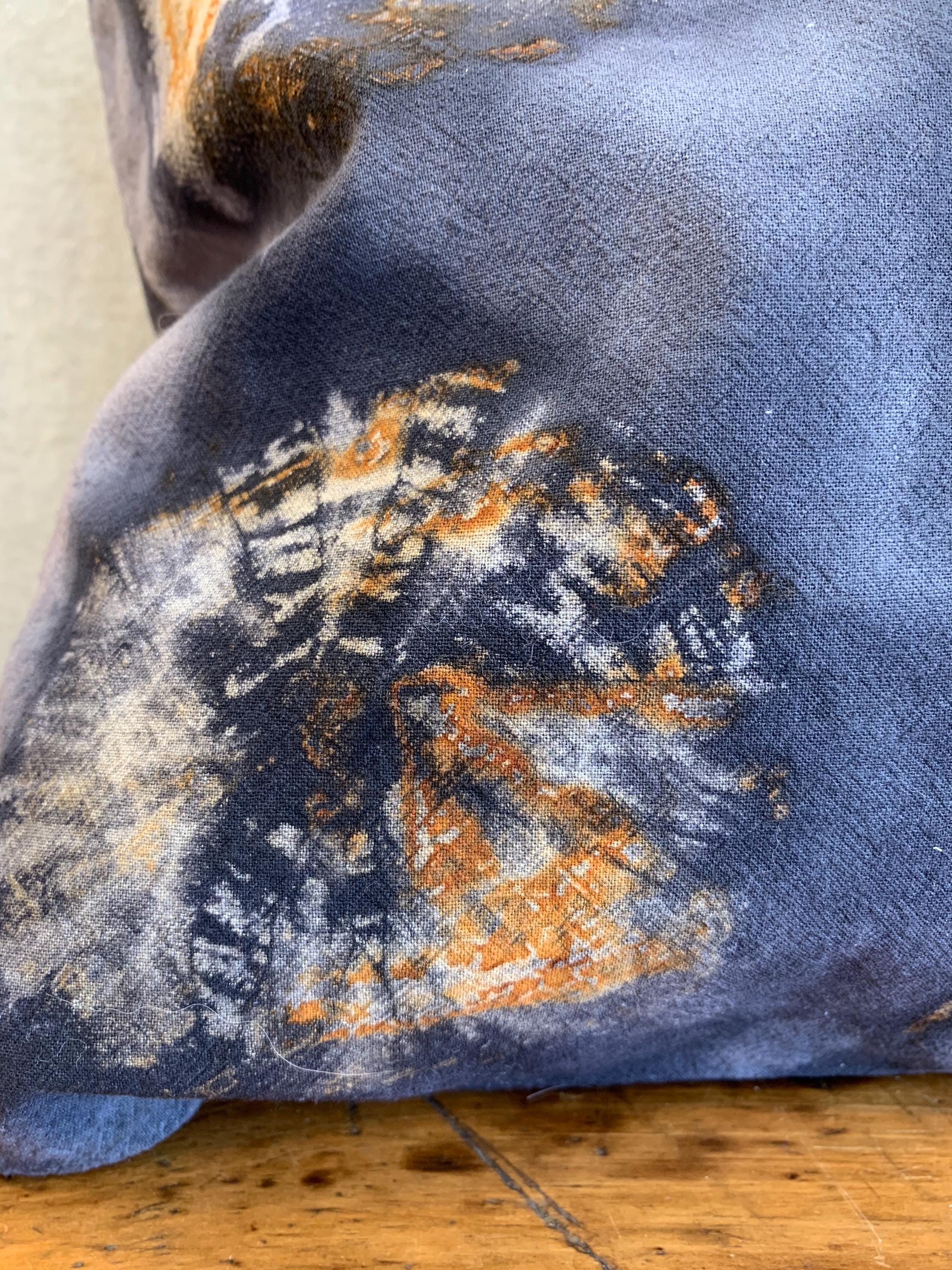 Rust and Plant Dyed Canvas Tote Bag Medicine Bag Spirit Tote - Etsy