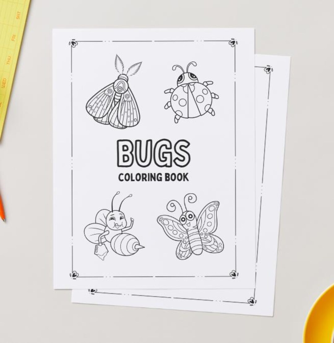 Bug Coloring Book - Etsy