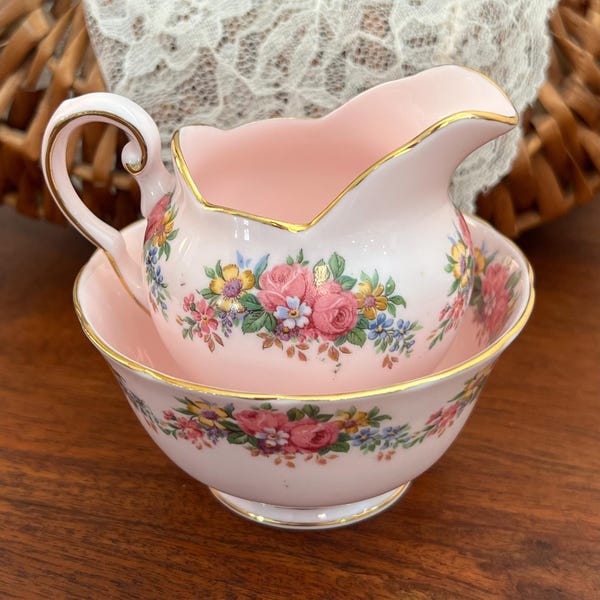 Tuscan China Sugar Bowl - Etsy