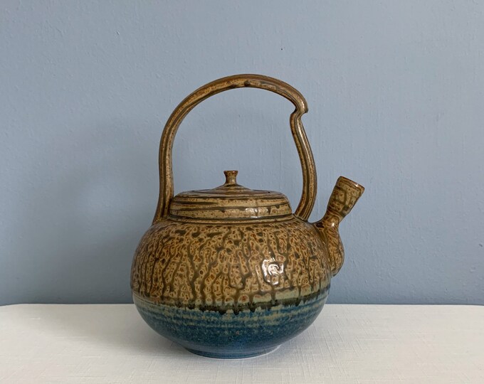 Studio Art Pottery Teapot by Gene Gandee - Etsy