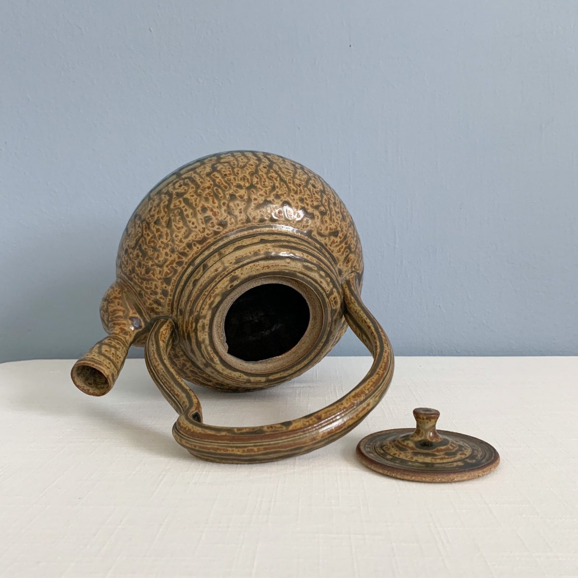 Studio Art Pottery Teapot by Gene Gandee | Etsy