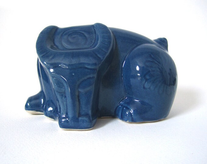 Modernist Blue Bull Figure - Etsy