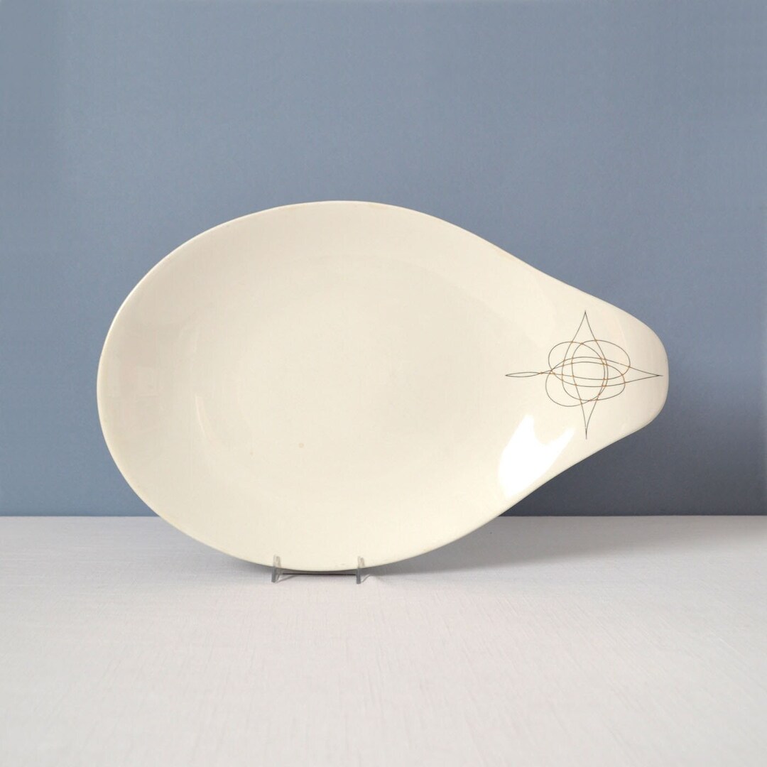 Vintage Eva Zeisel Hallcraft Fantasy Large Oval Serving Platter - Etsy
