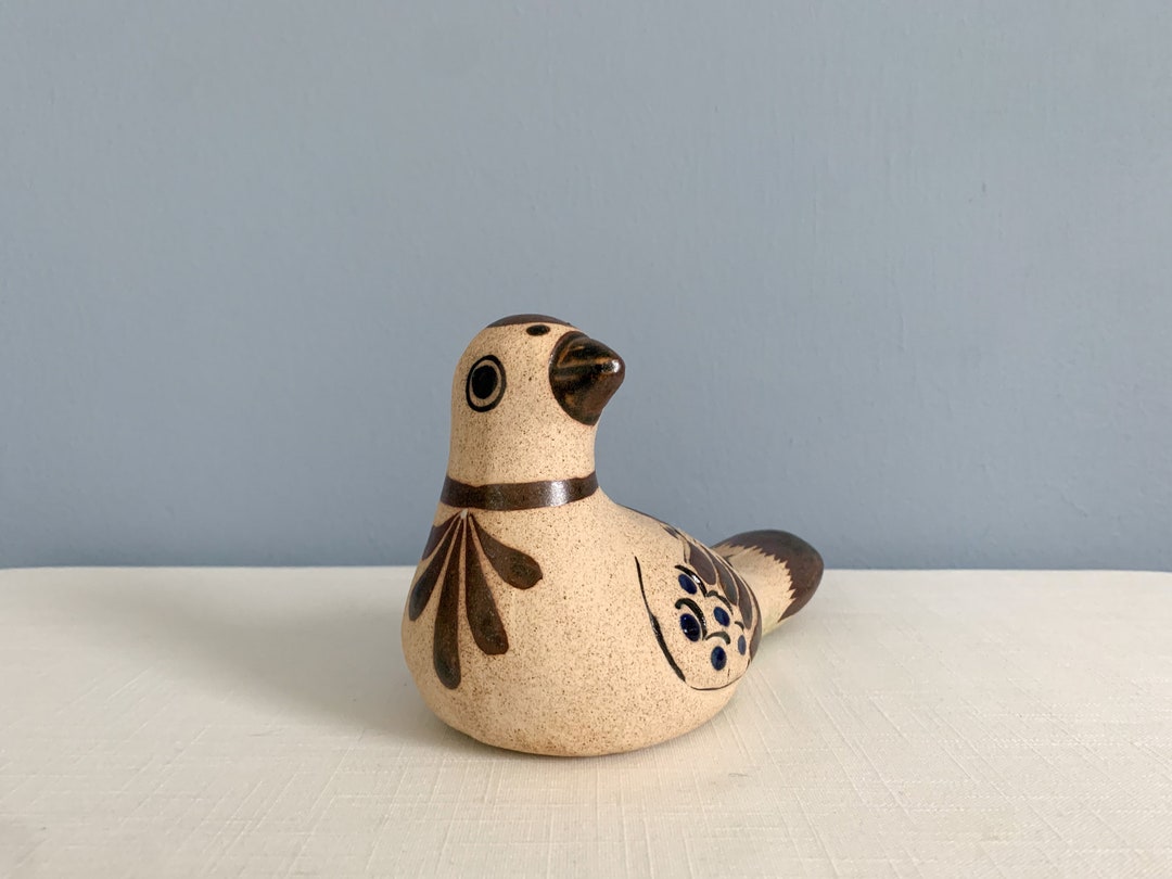 Vintage Tonala Pottery Hand Decorated Dove Bird Figurine - Etsy