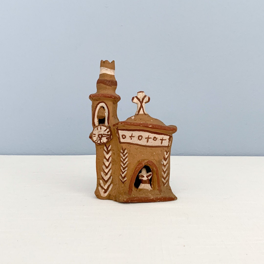 Vintage Small Peruvian Folk Art Roof Ornament Church - Ayacucho - Etsy