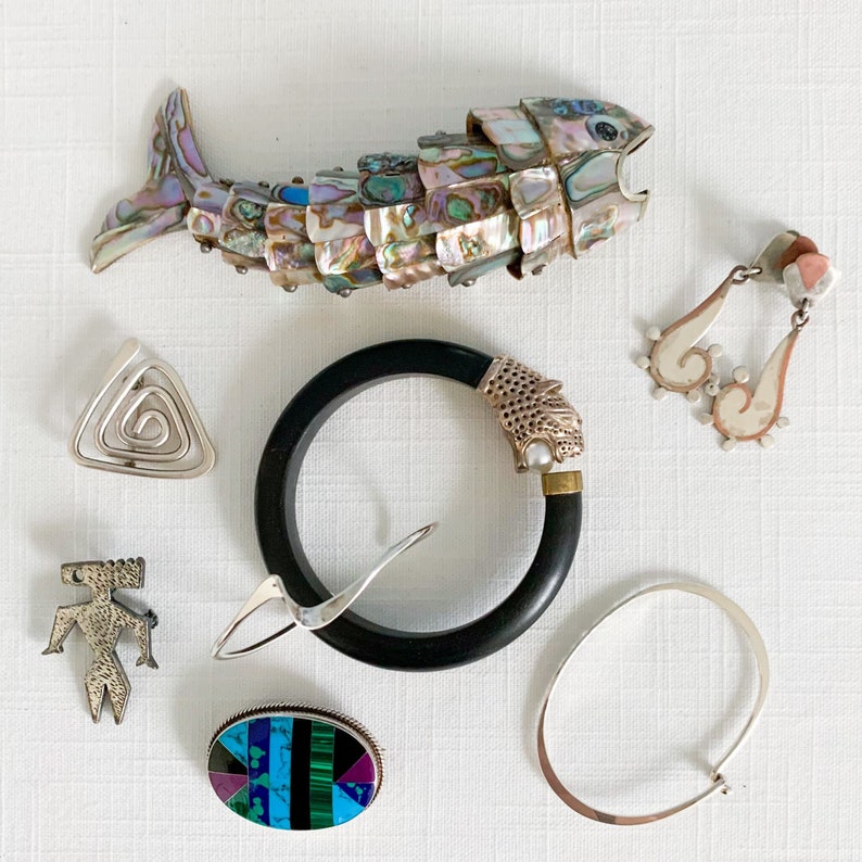 Vintage Jules Brenner Silver Modernist Triangular Spiral | Etsy