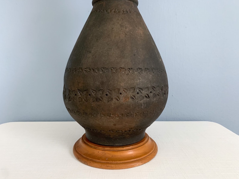 Large Vintage Mid Century Bitossi Lamp With Etruscan Glaze - Etsy