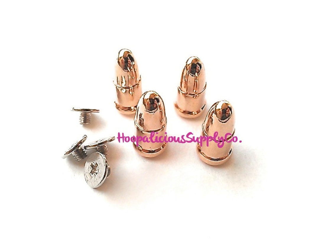 Bullet Screw Back Studs. Choose Finish. High Quality. Embellish ...