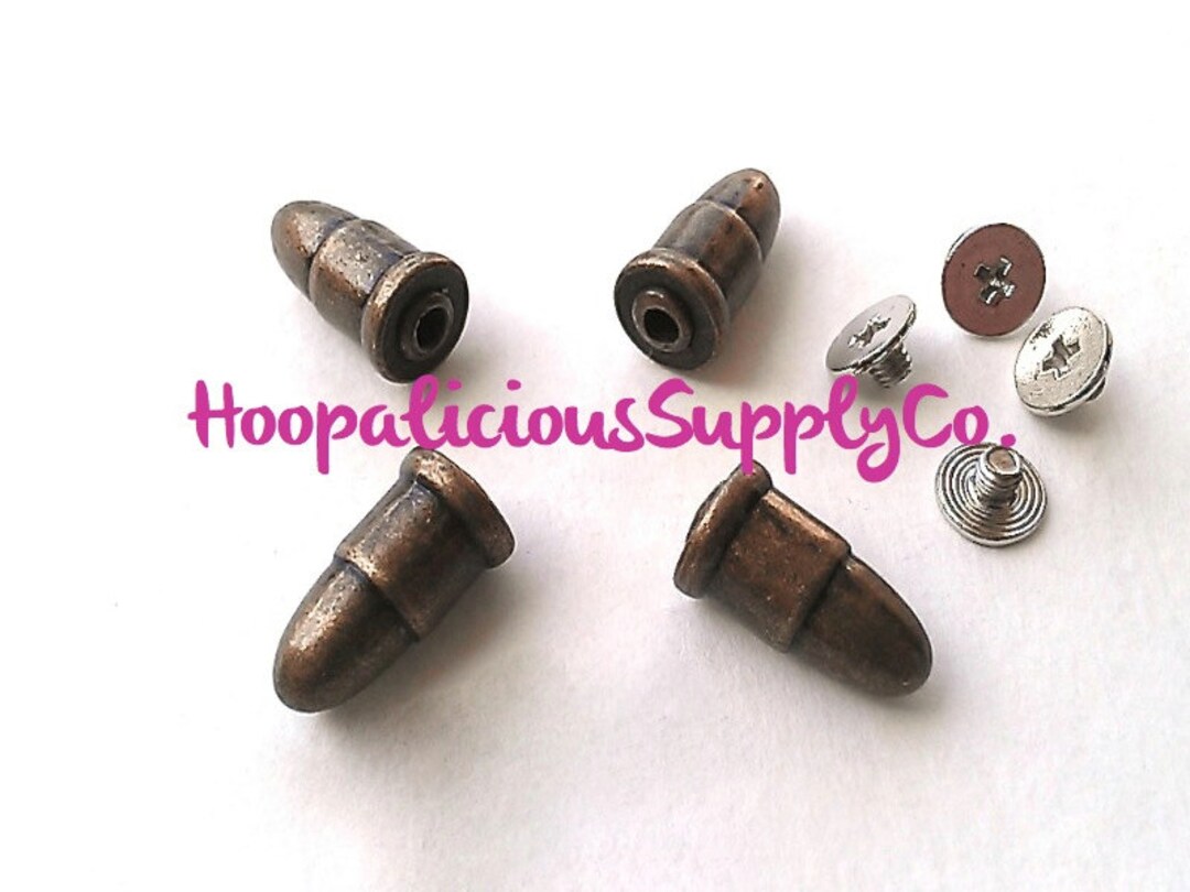 Bullet Screw Back Studs. Choose Finish. High Quality. Embellish ...