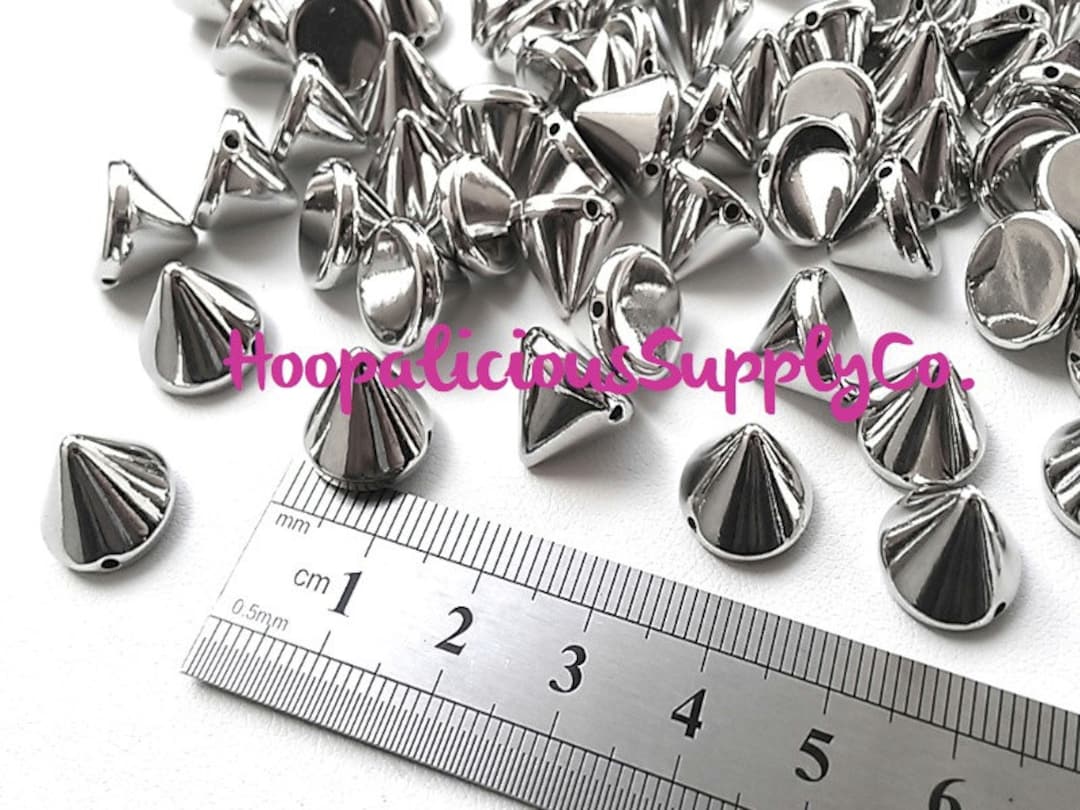 100pc 10mm Cone Studs. Sew On. Glue On. High End Supplies. DIY Crafts ...