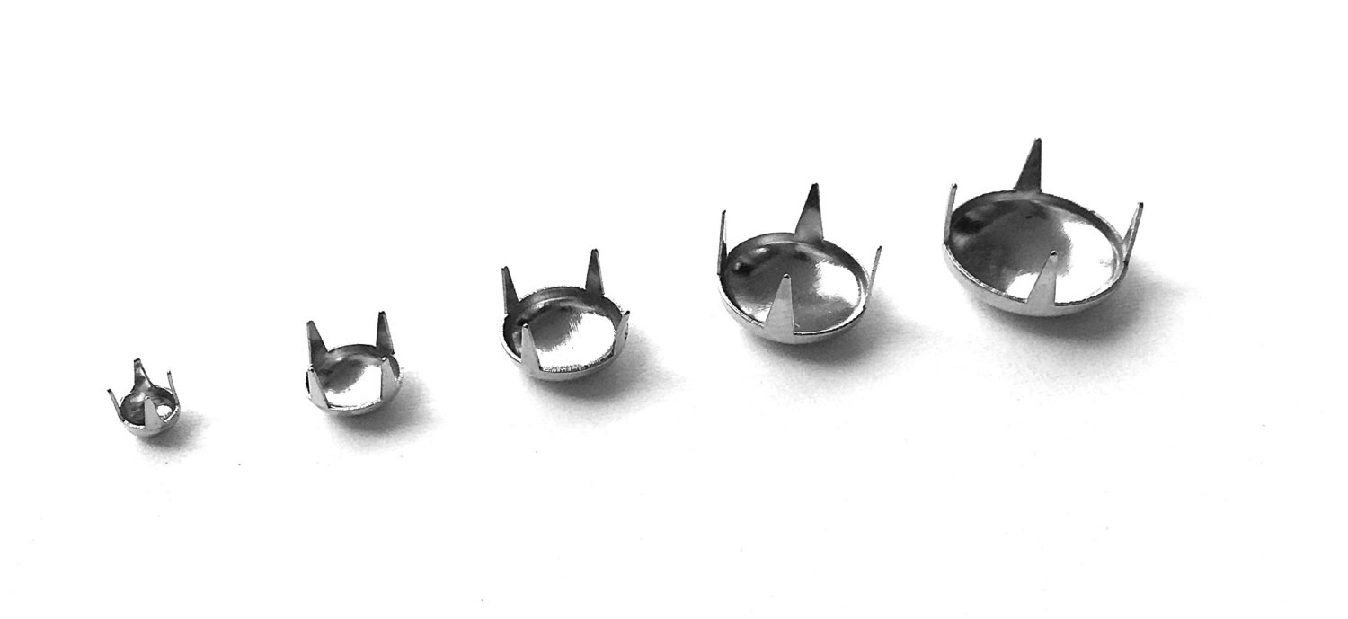 50pc Rounded Top Silver Prong Nail Head Studs. Many Sizes. for - Etsy